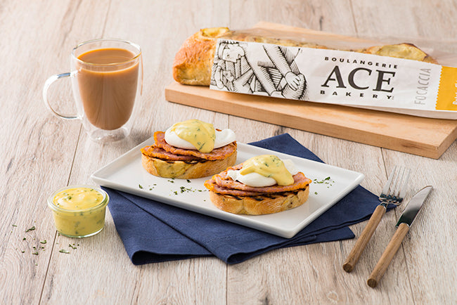Celebration Eggs Benny with Béarnaise sauce – ACE Bakery® Foodservice